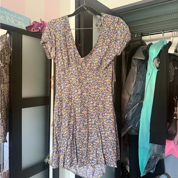 Tilly's | Dresses | Tillys Floral Purple Mini Dress | Poshmark